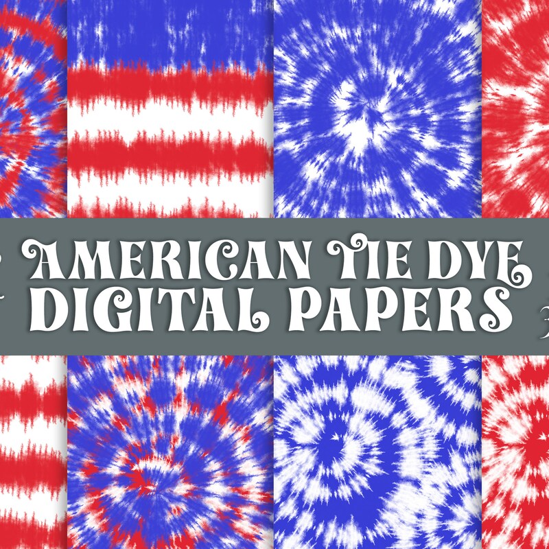 Red White and Blue Tie Dye Shirts - Etsy