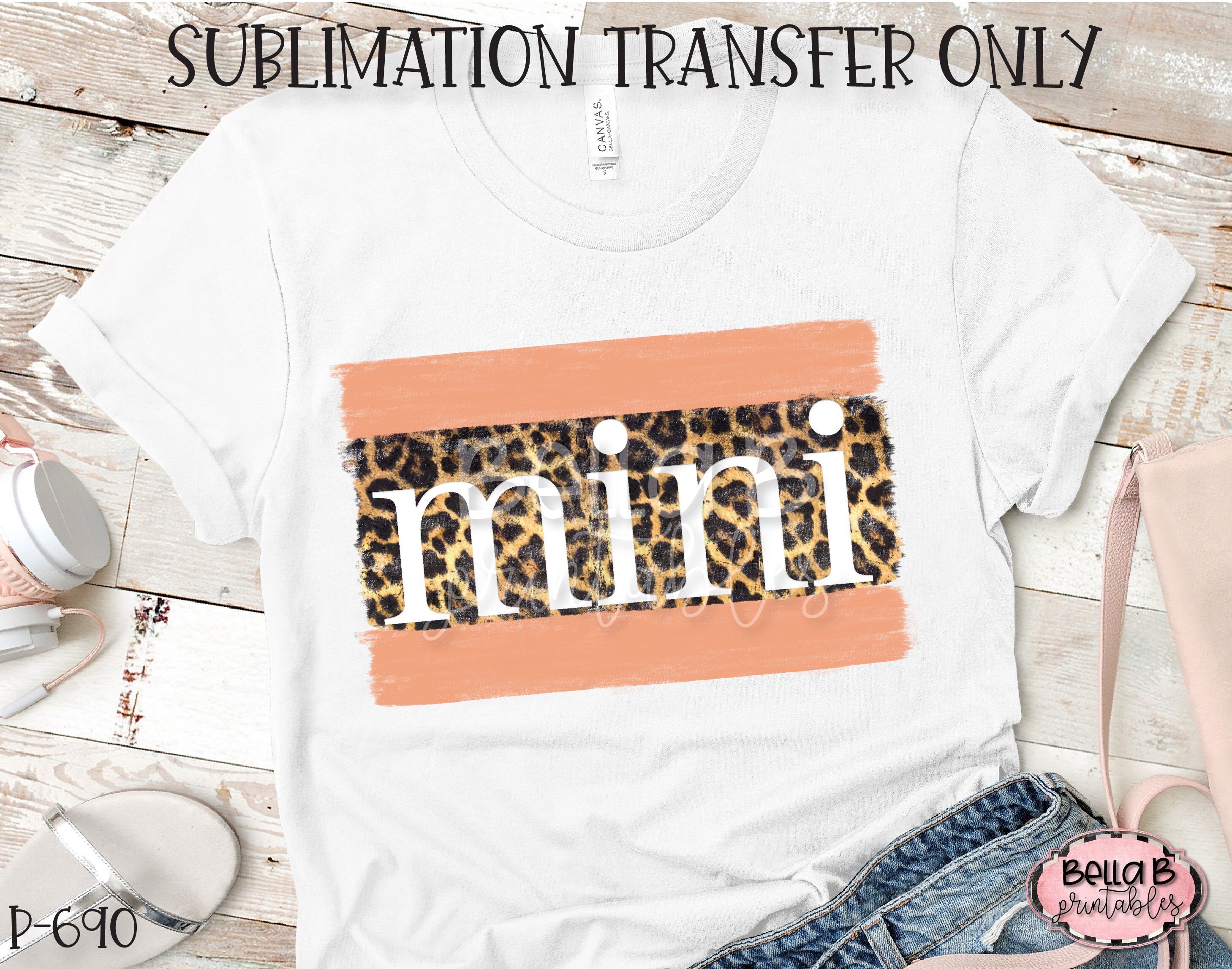 Leopard Print Mini Sublimation Transfer Matching - Etsy