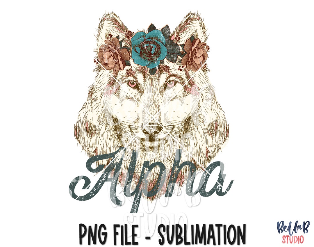 Alpha Female PNG Sublimation Design, Vintage Wolf, Female Wolf, Strong ...