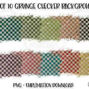 Grunge Checker Sublimation PNG Background Bundle Sublimation - Etsy