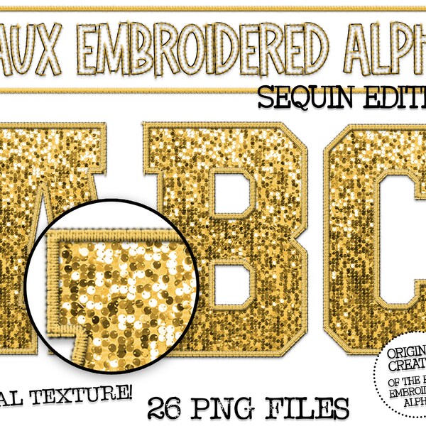 Gold Glitter Letters - Etsy