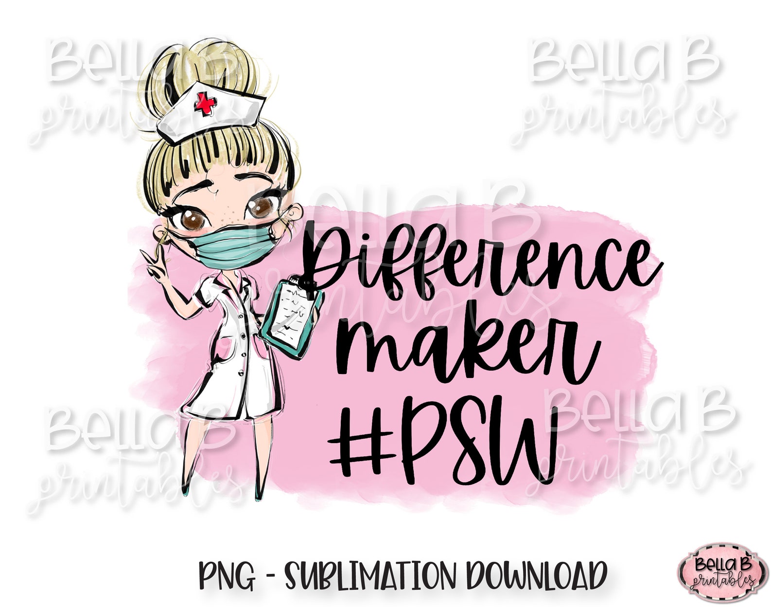 Personal Support Worker Sublimation, PSW PNG Sublimation Design ...