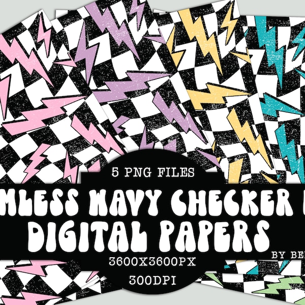 Wavy Checker Seamless - Etsy