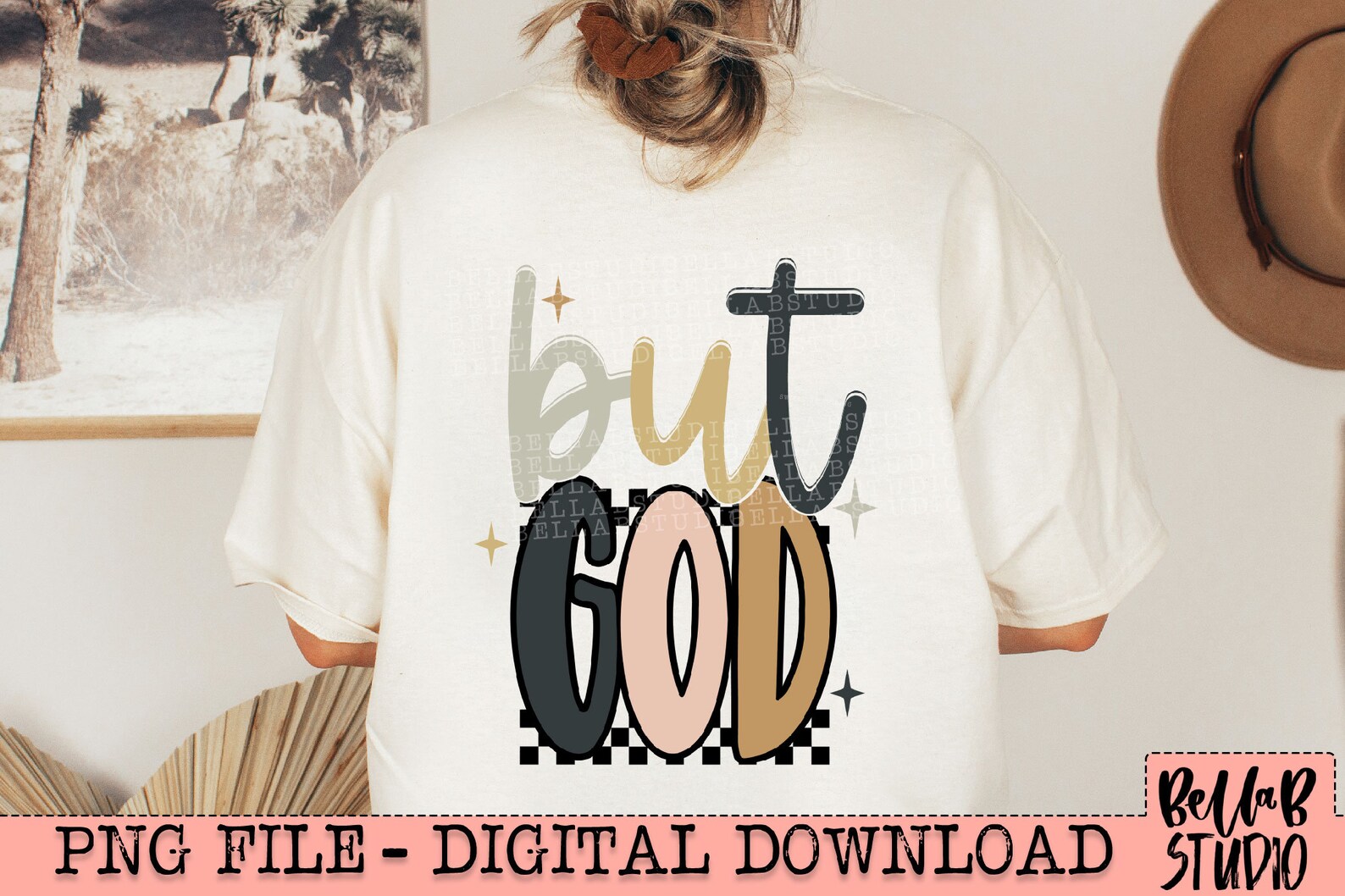 But God PNG Sublimation Design Retro Christian PNG - Etsy