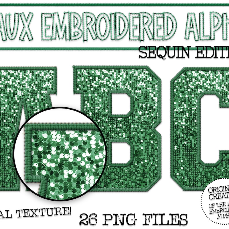 Sequin Iron on Letters - Etsy