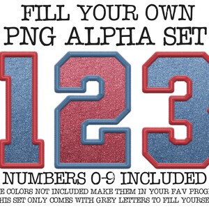 Stitched Alpha PNG, Fill Your Own Alpha, Faux Embroidered PNG Alphabet ...