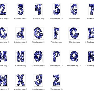 Blue Spirit Doodle Alpha, Spots Alpha PNG, School Spirit Alphabet ...