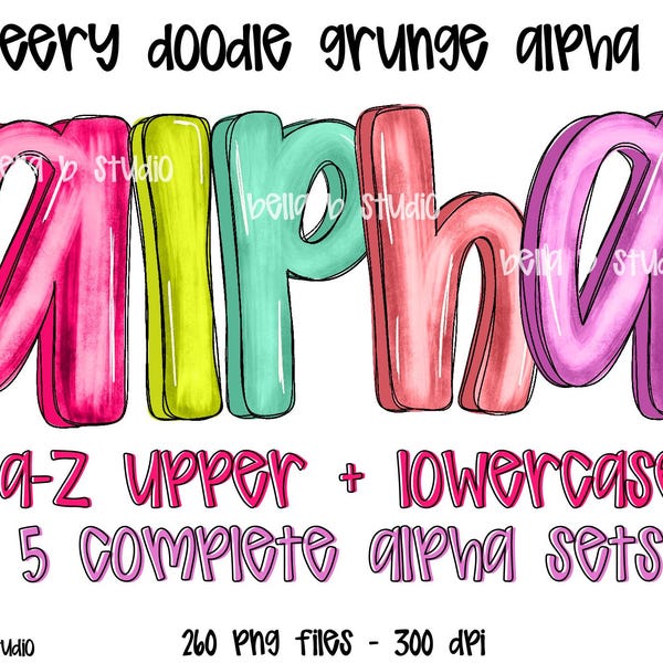 Doodle Alpha - Etsy
