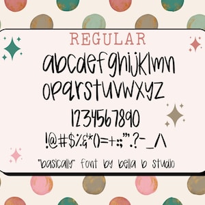 Basically Font, Basic Cute Font, Hand Drawn, Handwritten Font, Cute ...