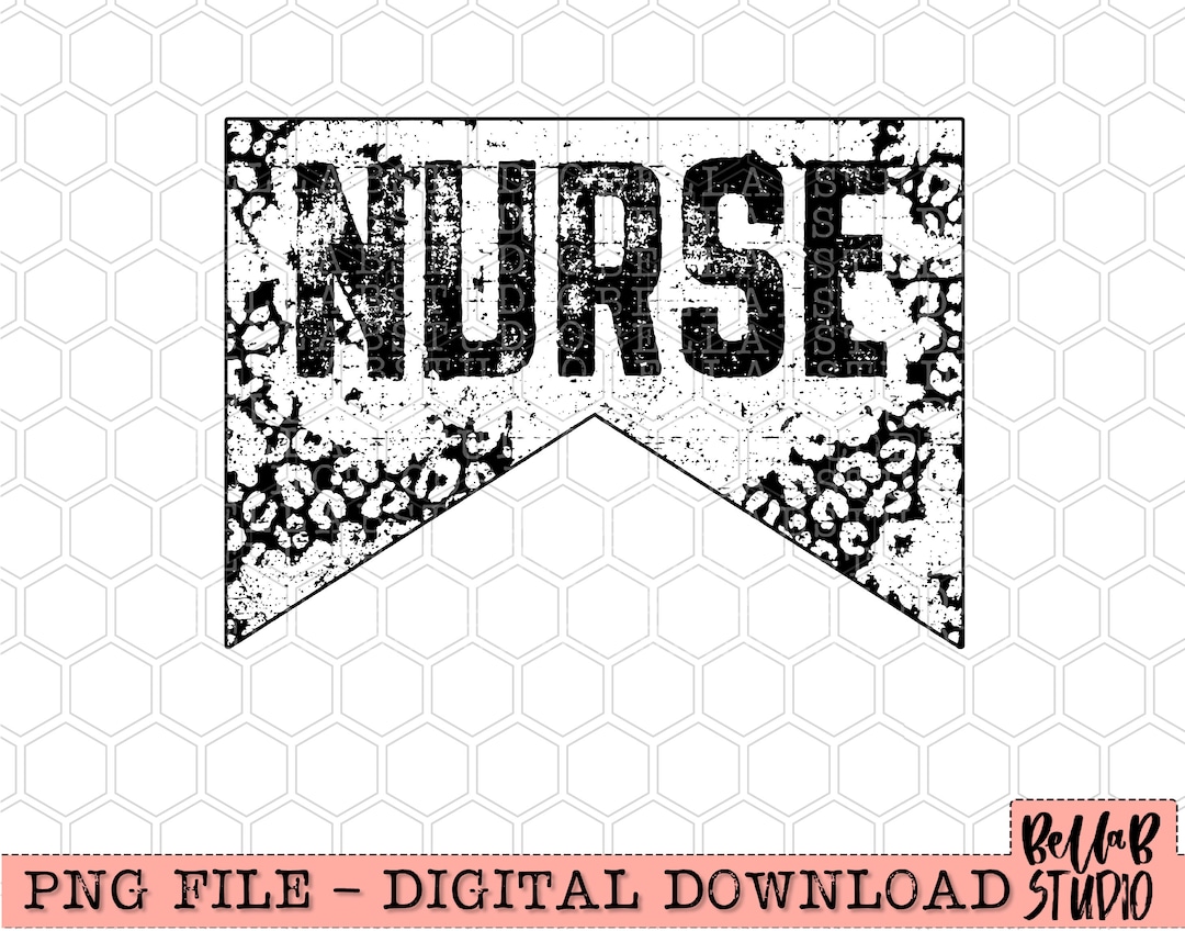 Western Grunge Leopard - Nurse Sublimation Design, Southern, Country ...