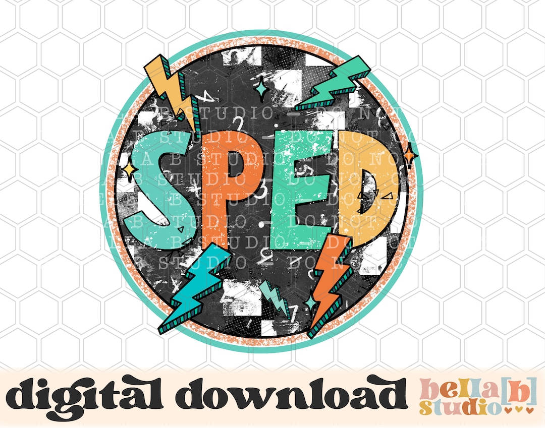 Retro Boho School SPED PNG Sublimation Design Special - Etsy