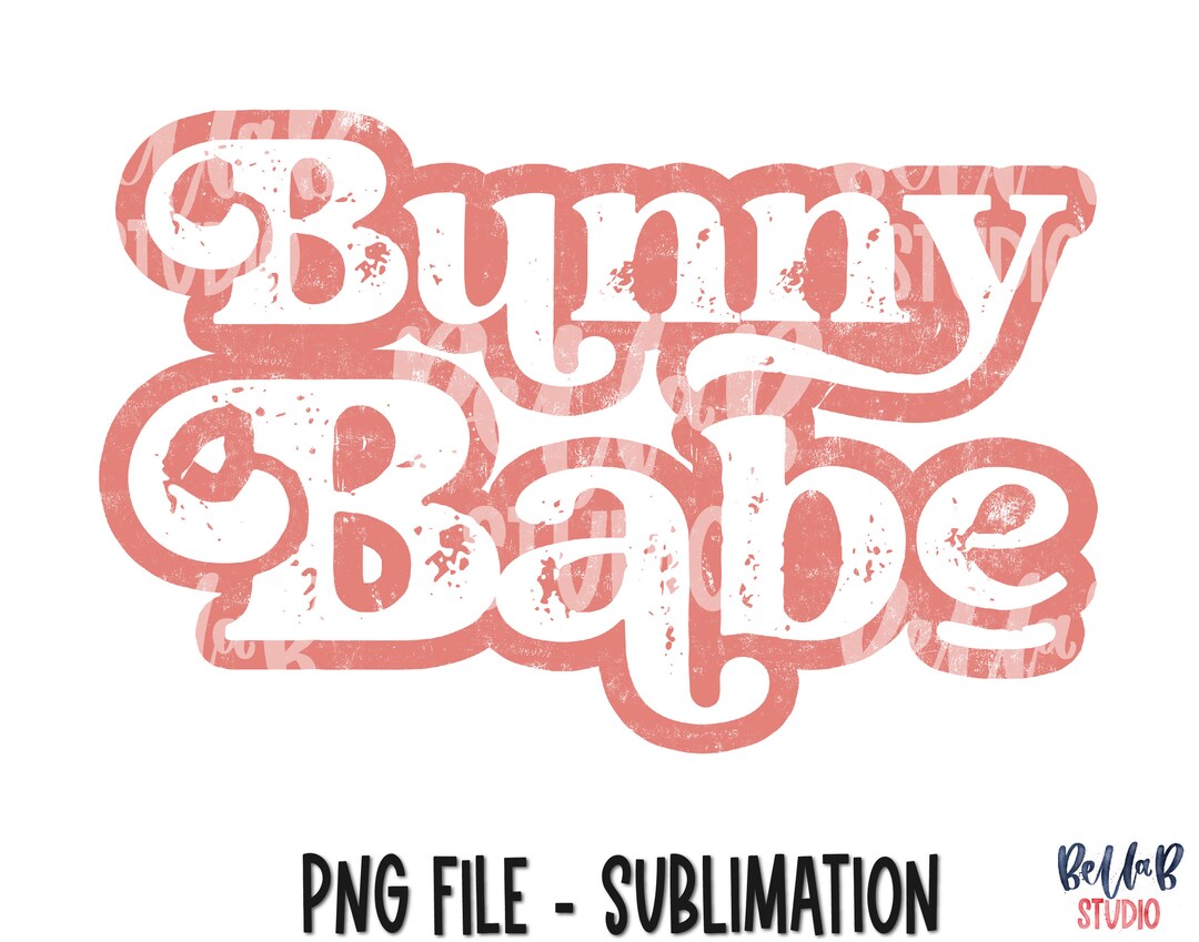 Bunny Babe Sublimation Design, Retro Easter, Vintage Easter, PNG ...