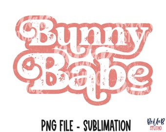 Retro Hunny Bunny Sublimation Design, Retro Easter, Vintage Easter, PNG ...