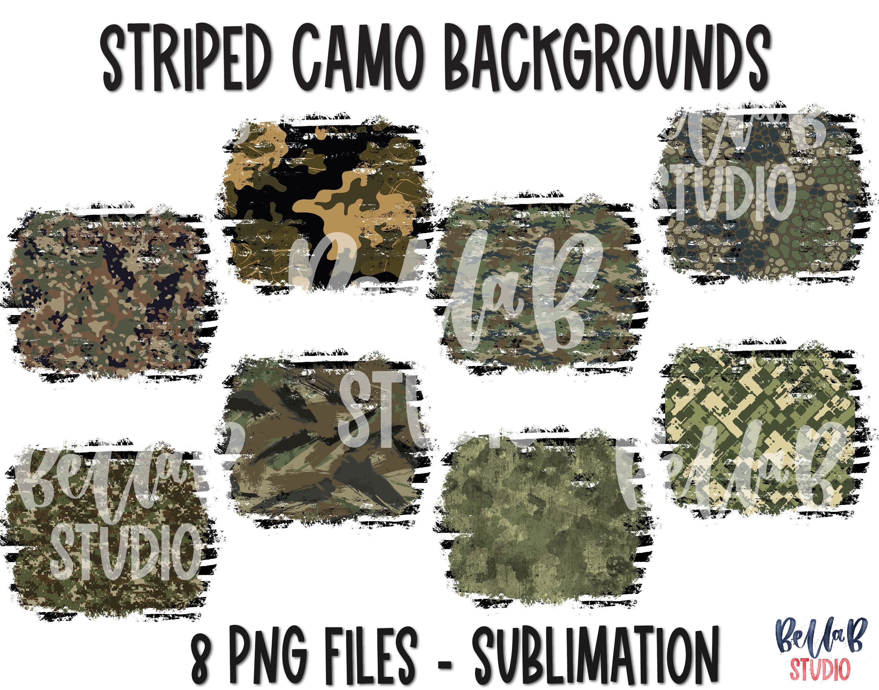 Distressed Camo Sublimation Background Bundle Sublimation | Etsy