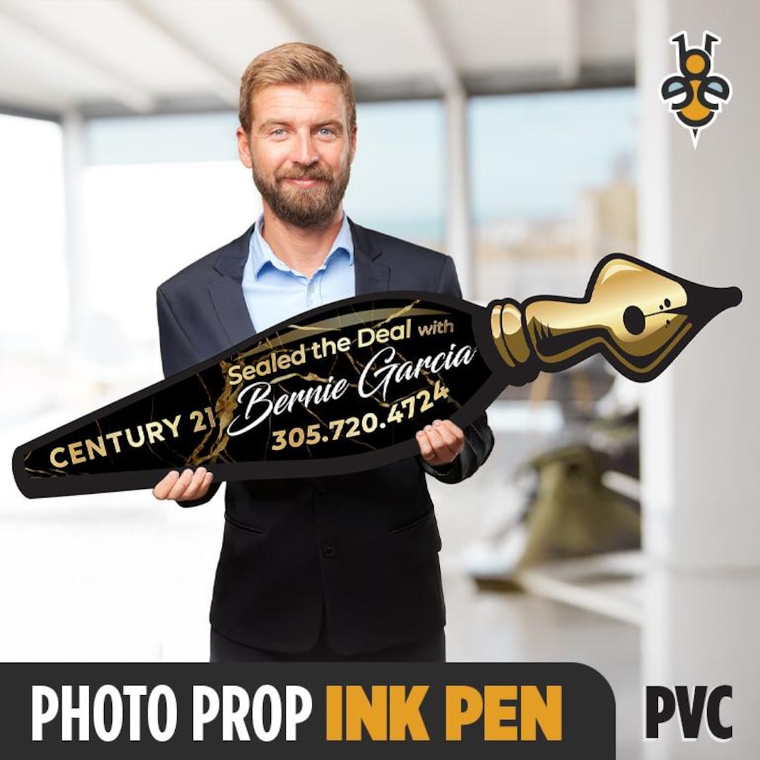 Ink Pen Prop Sign PVC | Real Estate Closing | Car Sales | Realtor ...