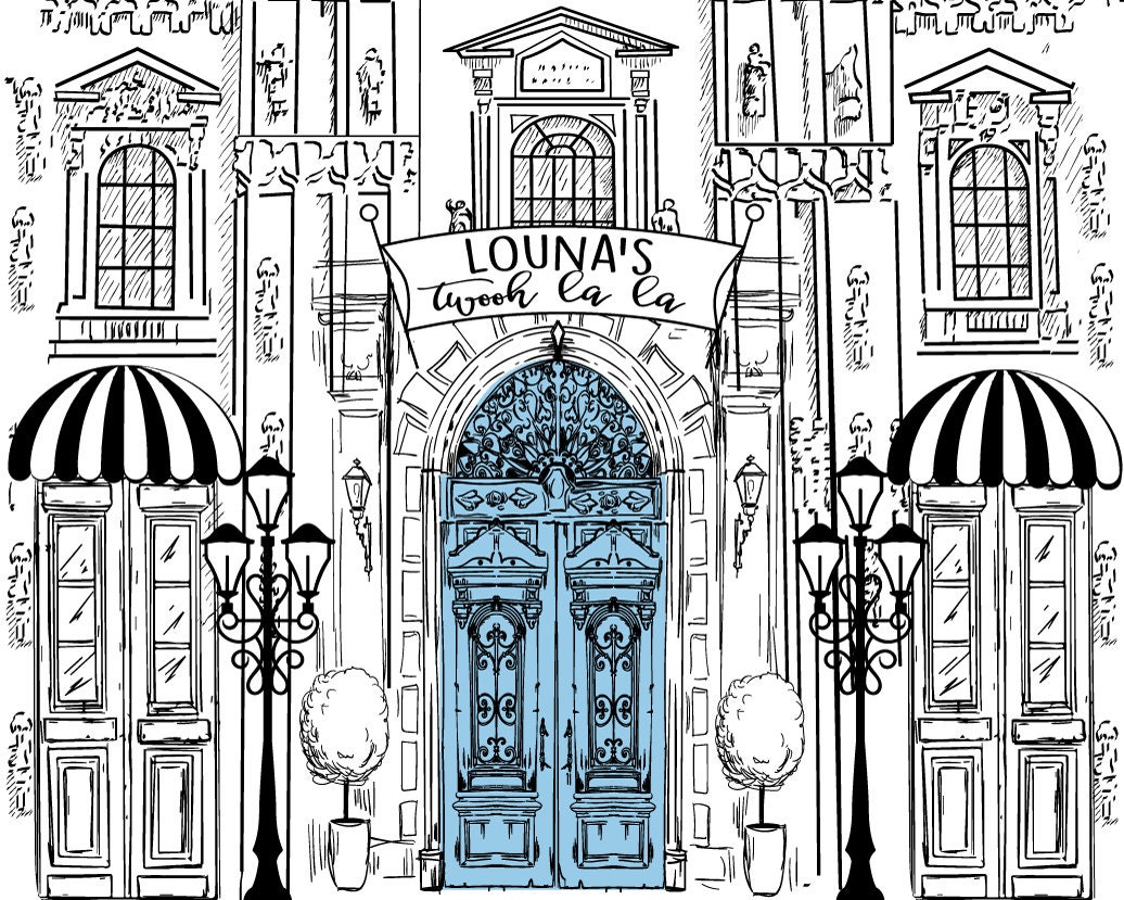 Custom Digital French Bakery Backdrop Design | Etsy