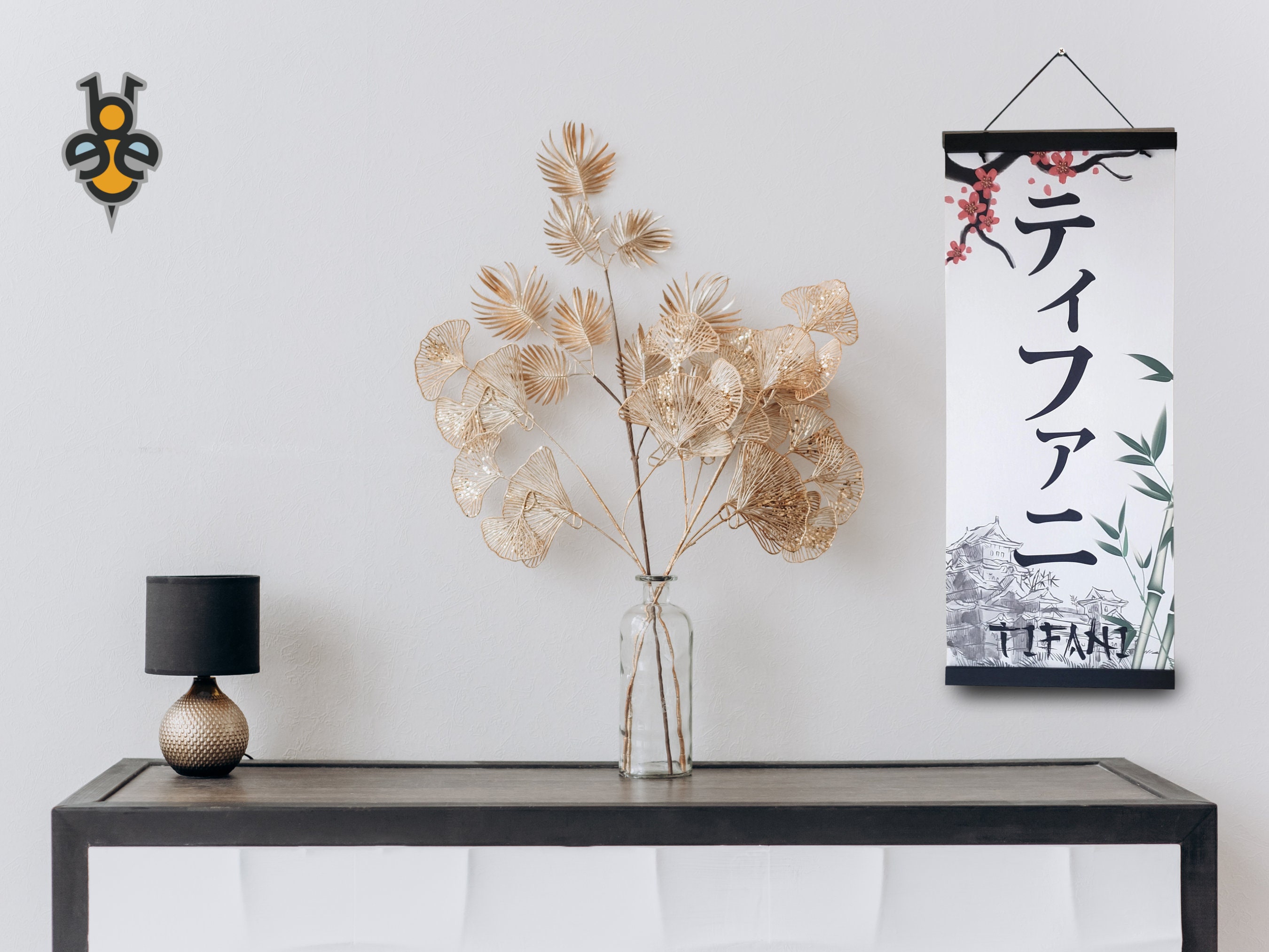 Personalized Japanese Name on Canvas / Wall Decor / Wall Art Name Gift ...