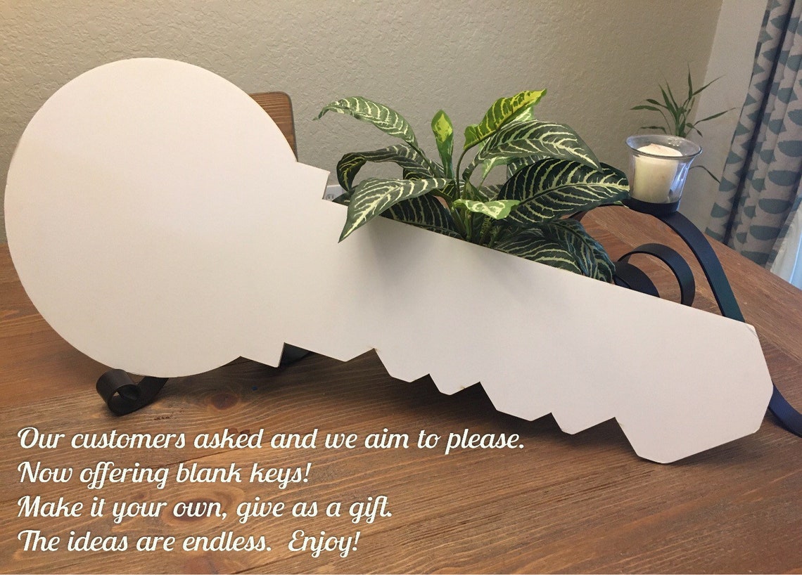 BLANK Key Original Giant Key Decoration Photo Prop - Etsy