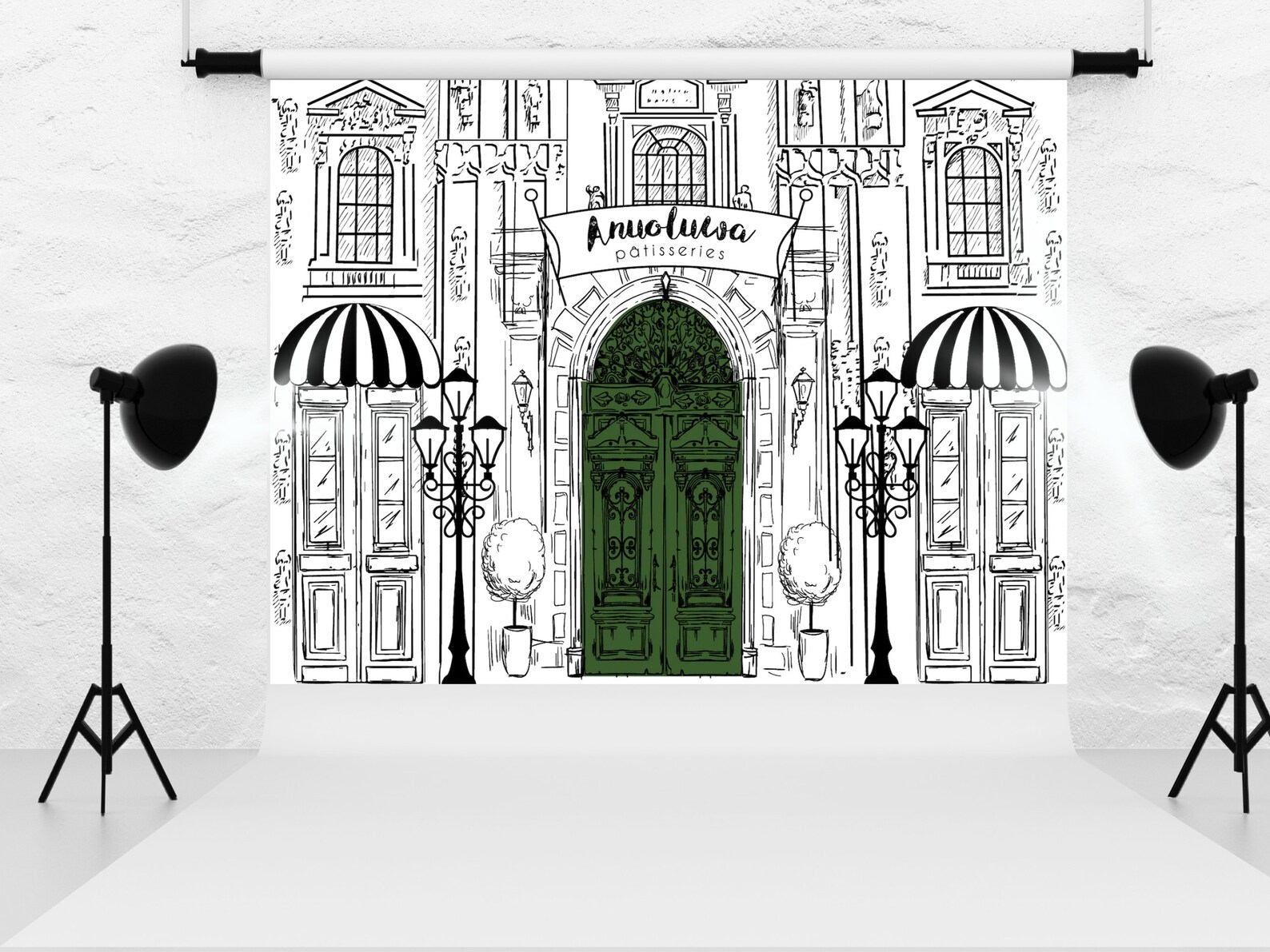 Custom Digital French Bakery Backdrop Design - Etsy