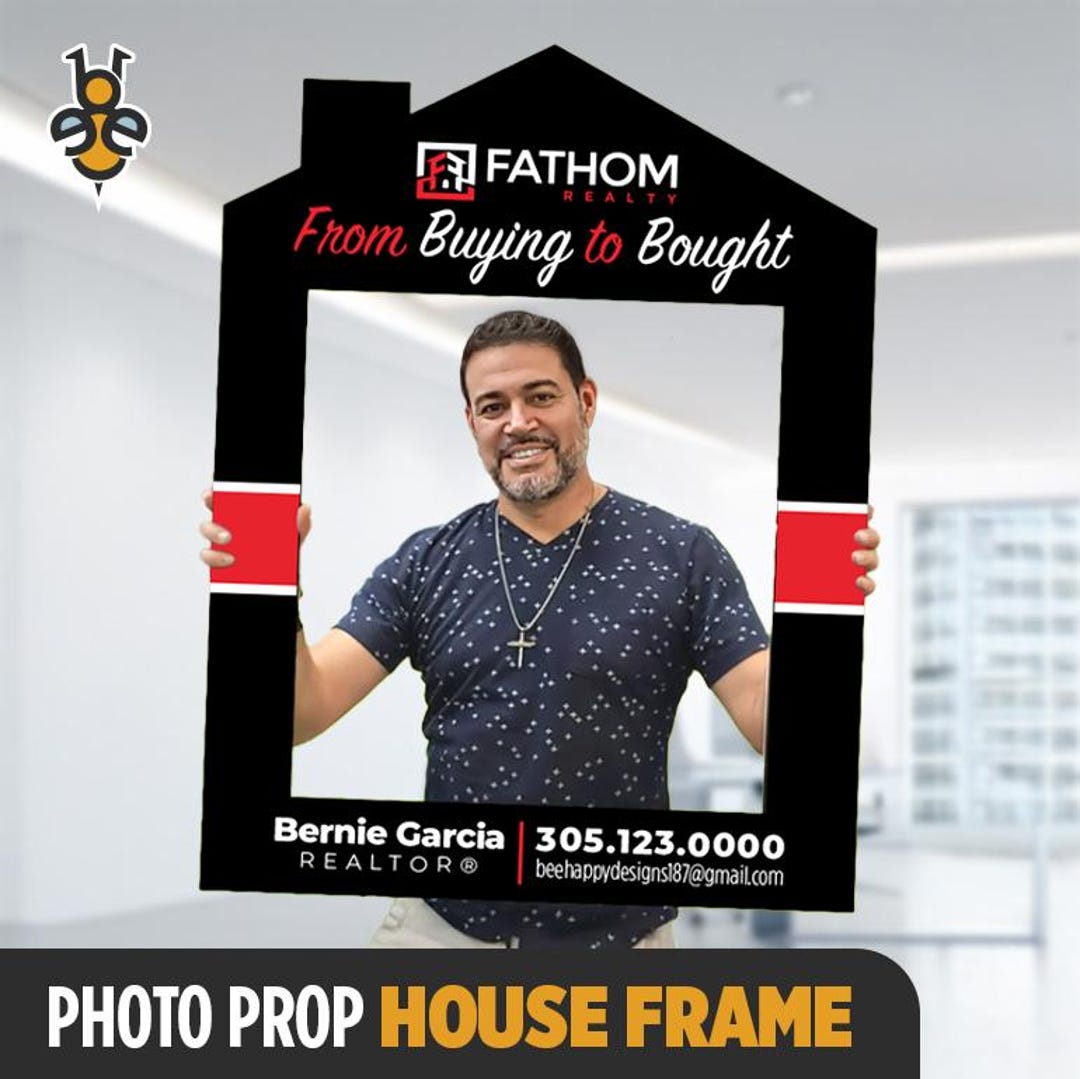 Realtor Photo Prop: Just Sold House Frame (29" X 39") - Etsy