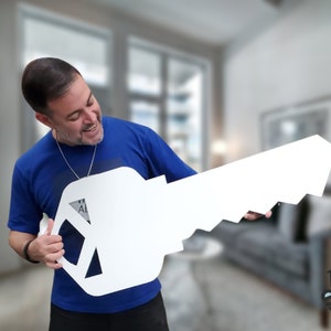 BLANK Key Original Giant Key | Decoration| Photo Prop | Congrats ...