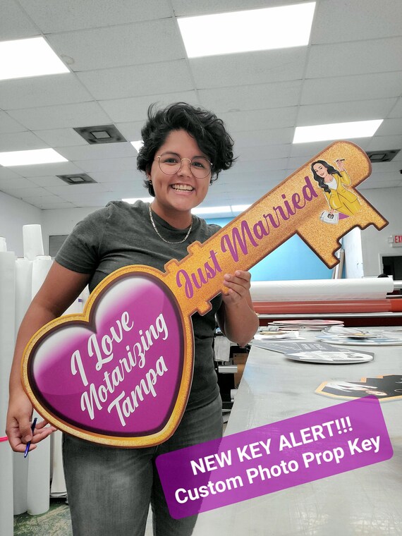 Heart Key Photo Prop Congrats Realtor Sold Home - Etsy