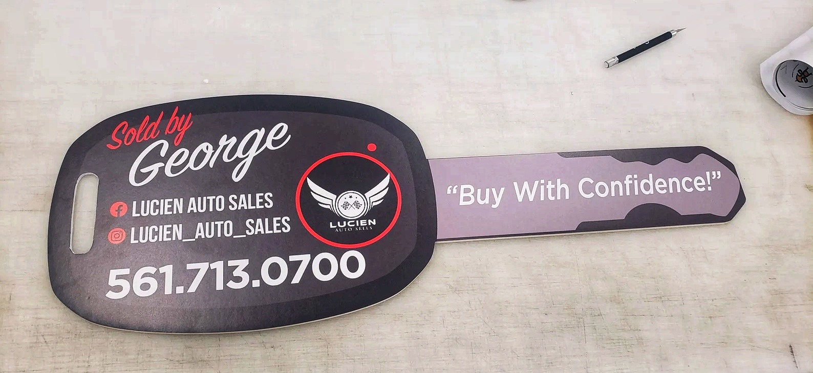Giant Key Fob Custom Cutout Car Sales Photo Prop Congrats - Etsy UK