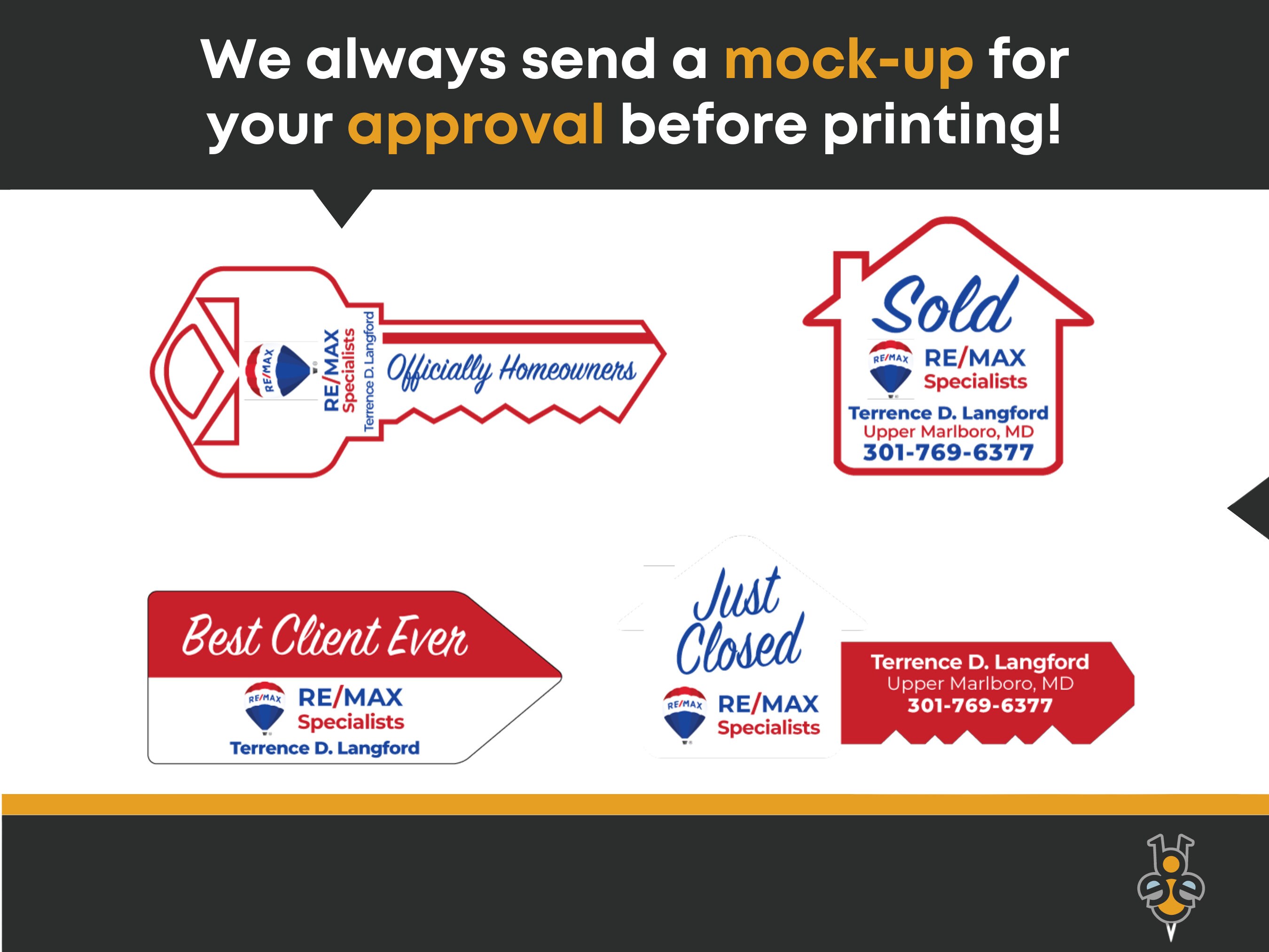 Custom Realtor Photo Props: 4-piece Marketing Package - Etsy