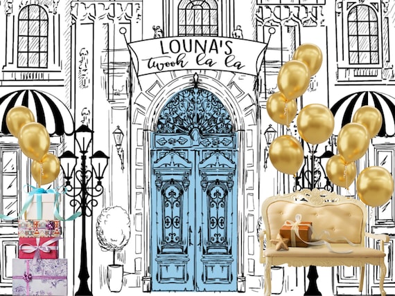 Custom Digital French Bakery Backdrop Design - Etsy