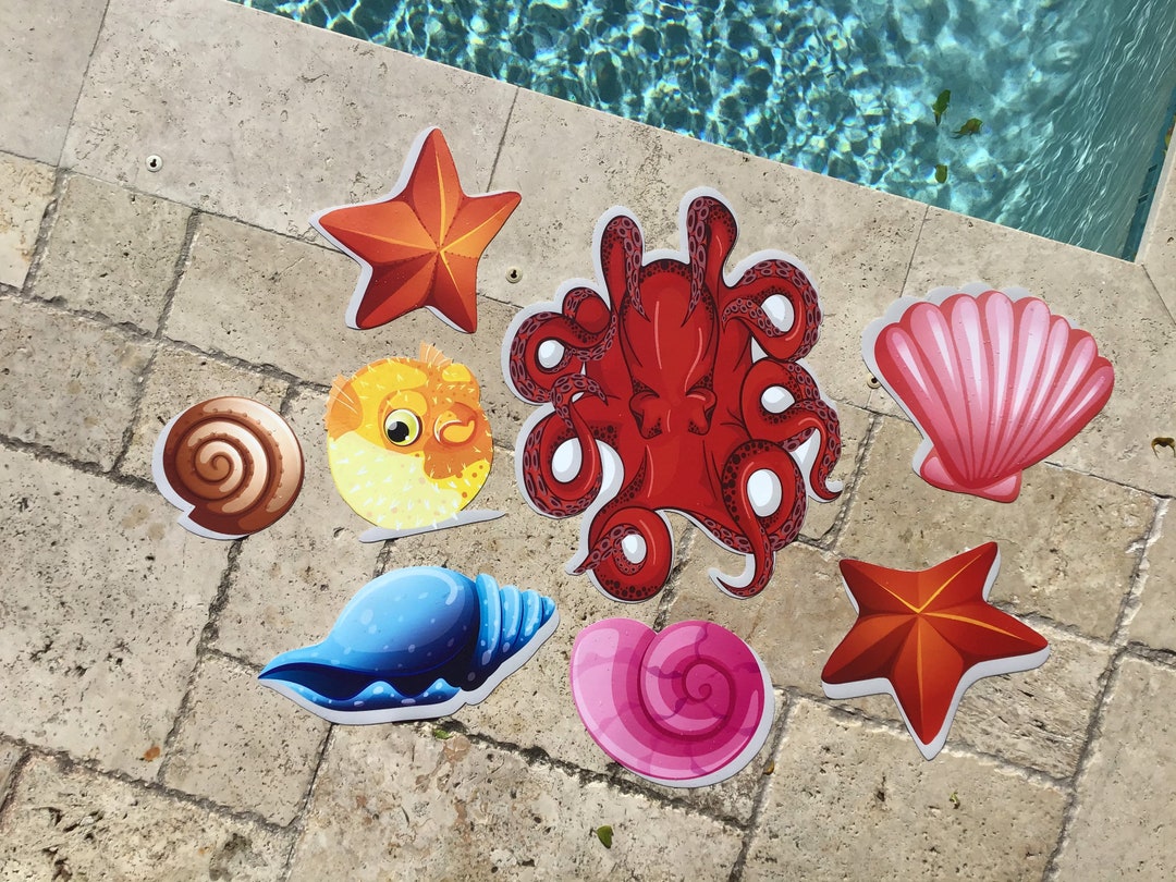 Removable Pool Decals: Underwater Sea Life Decorations Set - Etsy