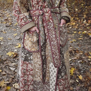 Brown Paisley Patchwork Quilt Duster Jacket - Etsy