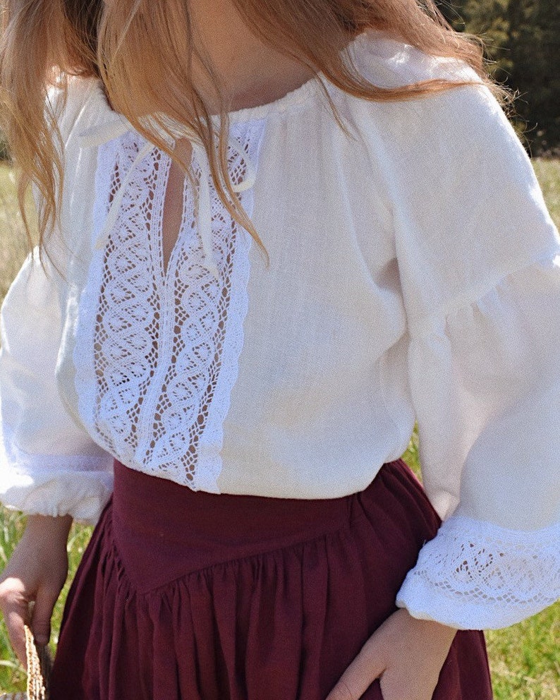 1900s Edwardian Style Blouses, Tops & Sweaters