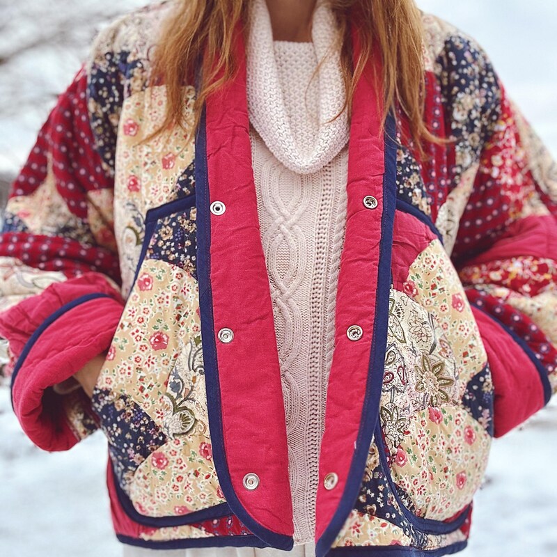 Patchwork Quilt Jacket - Etsy