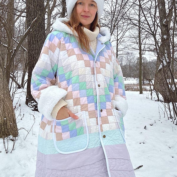 Patchwork Quilt Jacket - Etsy