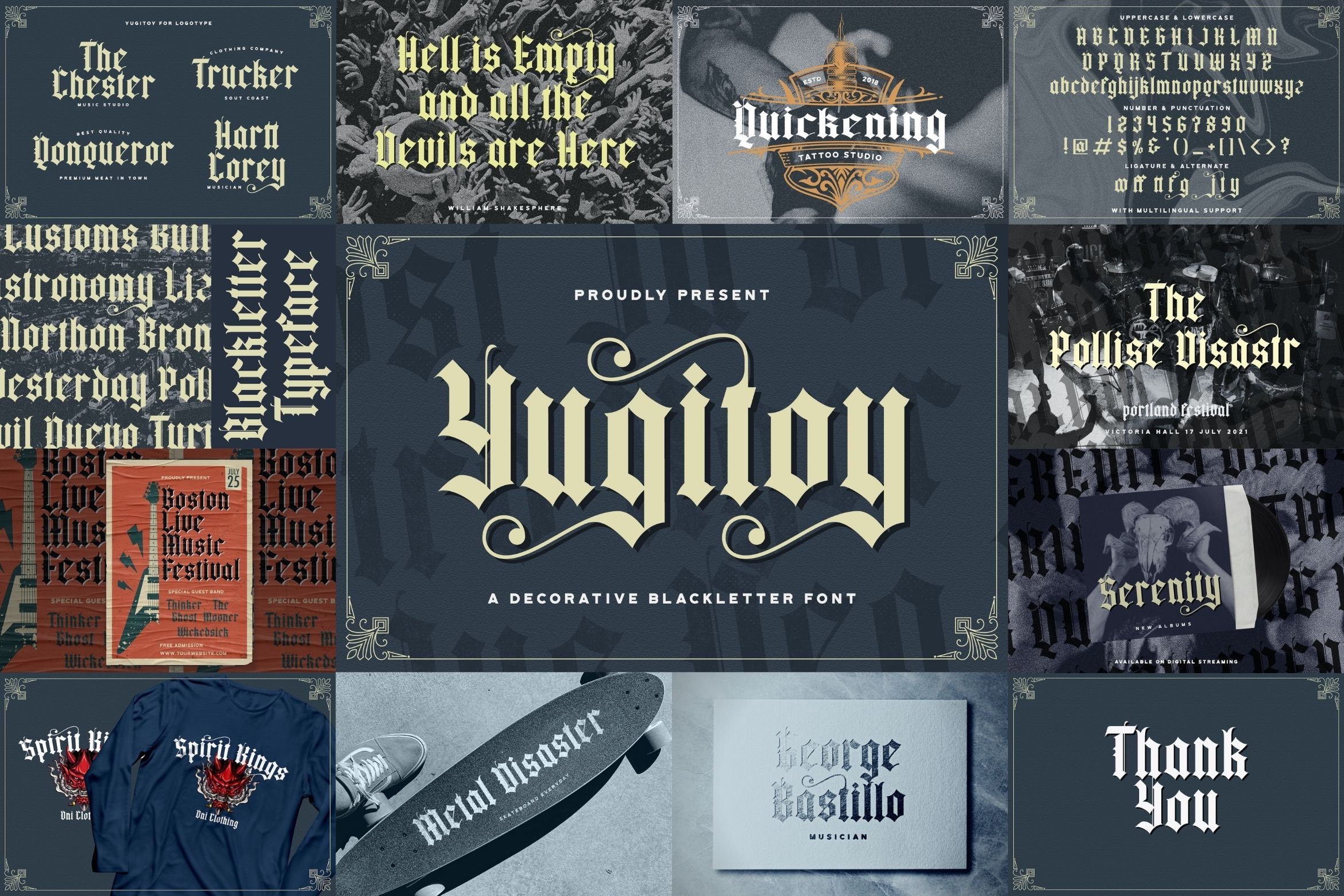 Gothic Font Bundle 2 Black Letter Font, Medieval Font, Vintage Font ...