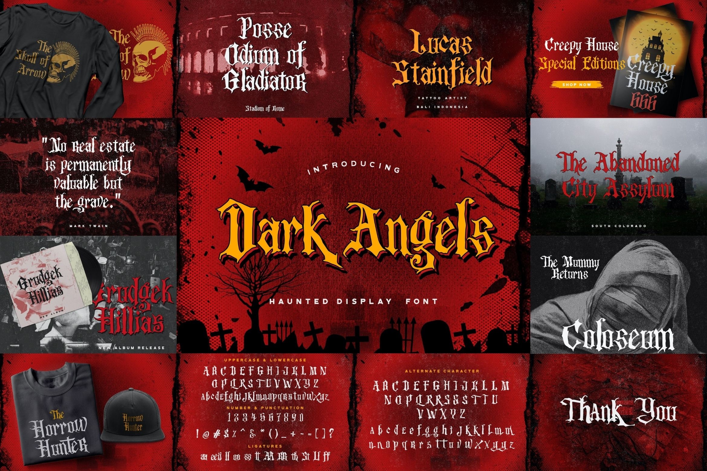 Horror Font Bundle: Halloween Font, Gothic Font, Scary Font, Drip Font ...