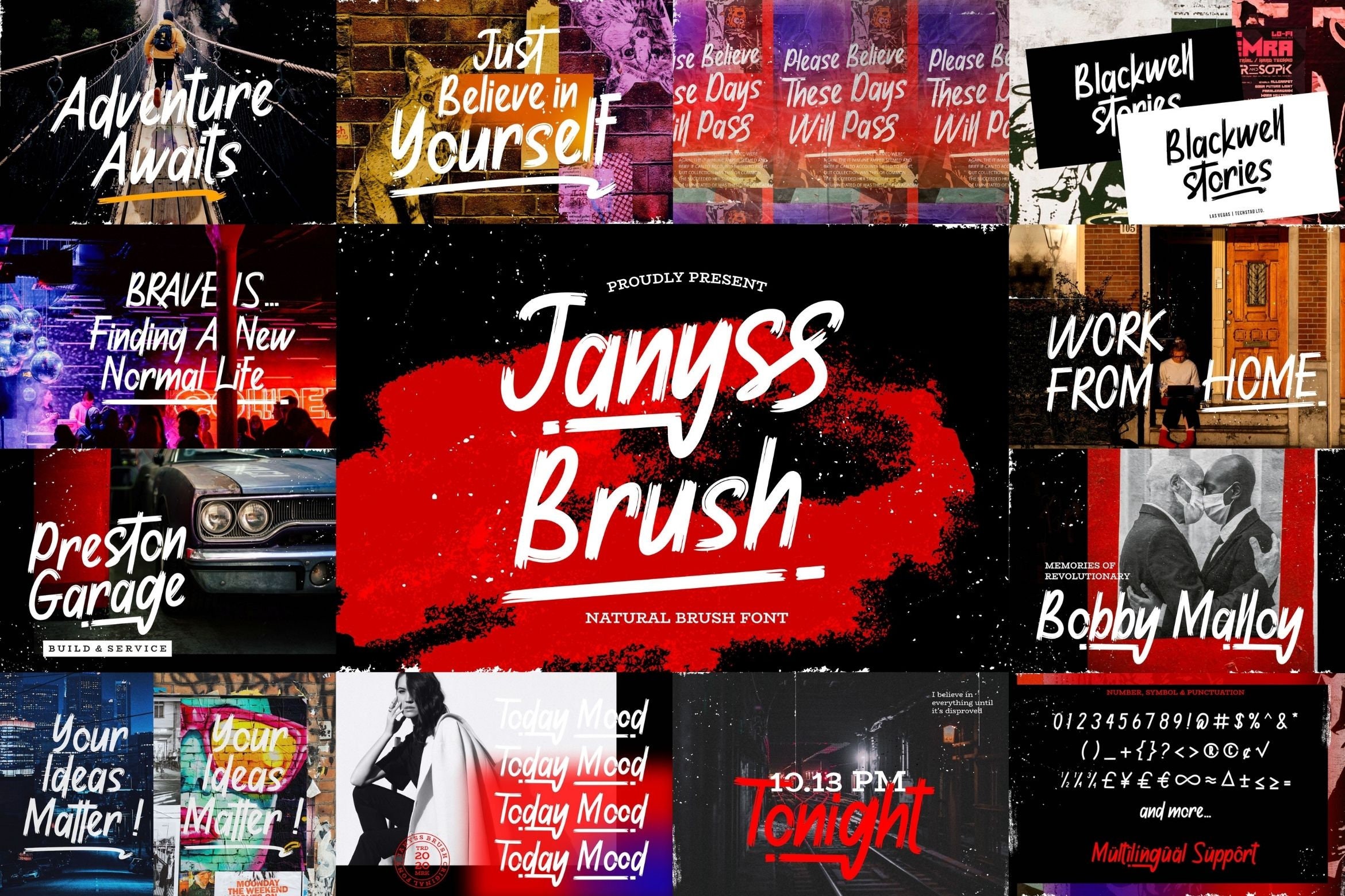 Brush Font Bundle Vol. 5 Handwritten Font, Brush Font, Display Font ...