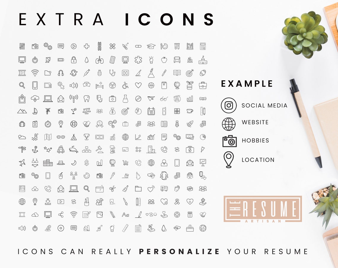 Resume Template Word Professional Resume Modern Resume - Etsy