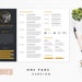 Creative Resume Template/horizontal Landscape/modern & Professional ...