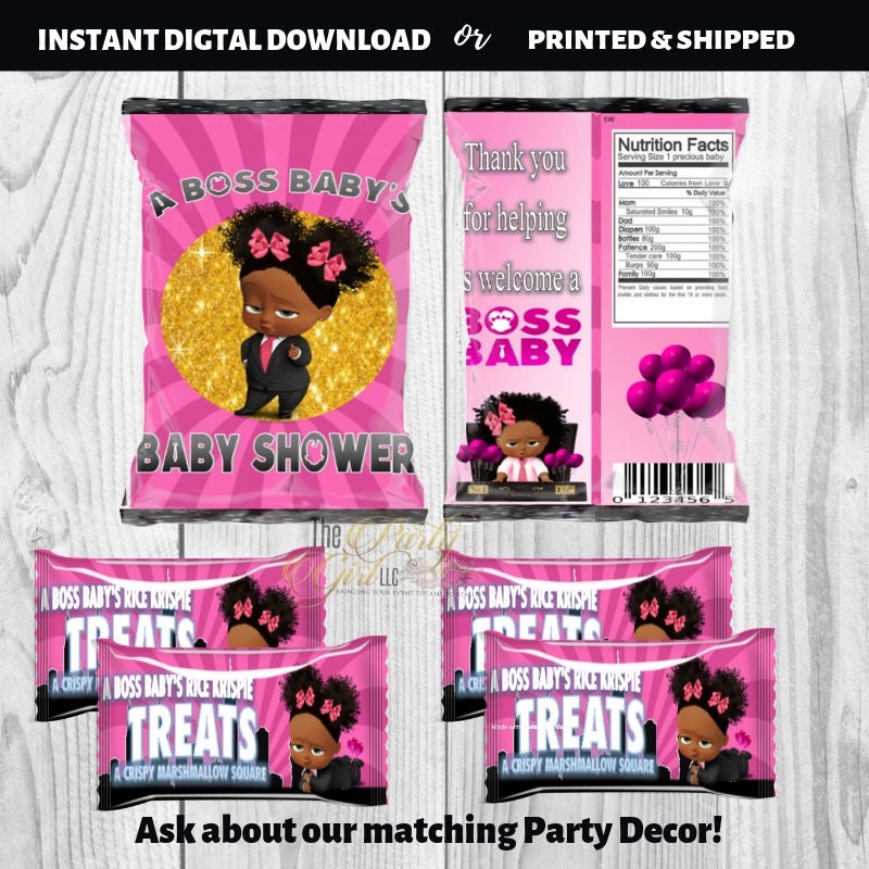 GIRL Boss BABY SHOWER Party Pack! Ask About Our Matching Decor! - Etsy
