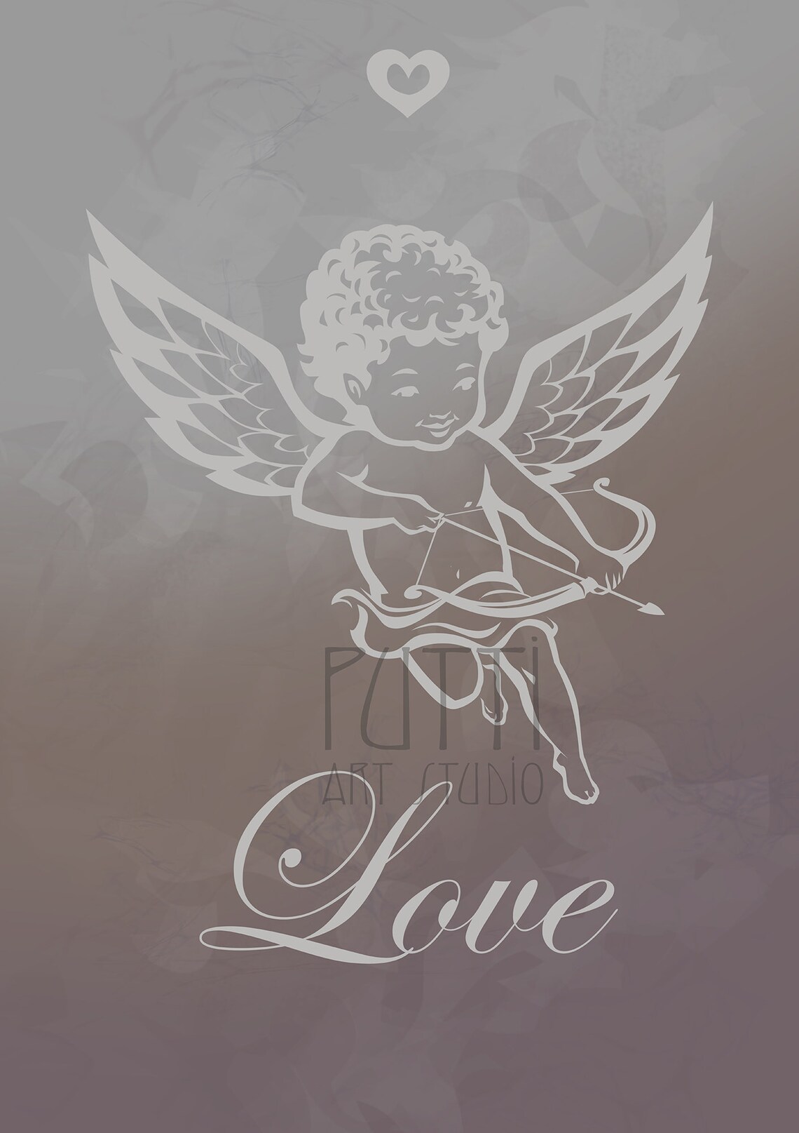 Cupid SVG. Putti Angel Clipart. One Line Drawing. - Etsy