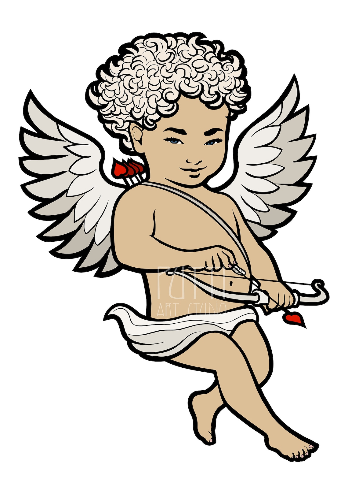 Line Drawing . Angel Clipart. SVG, Ai,eps, Png, Jpg - Etsy