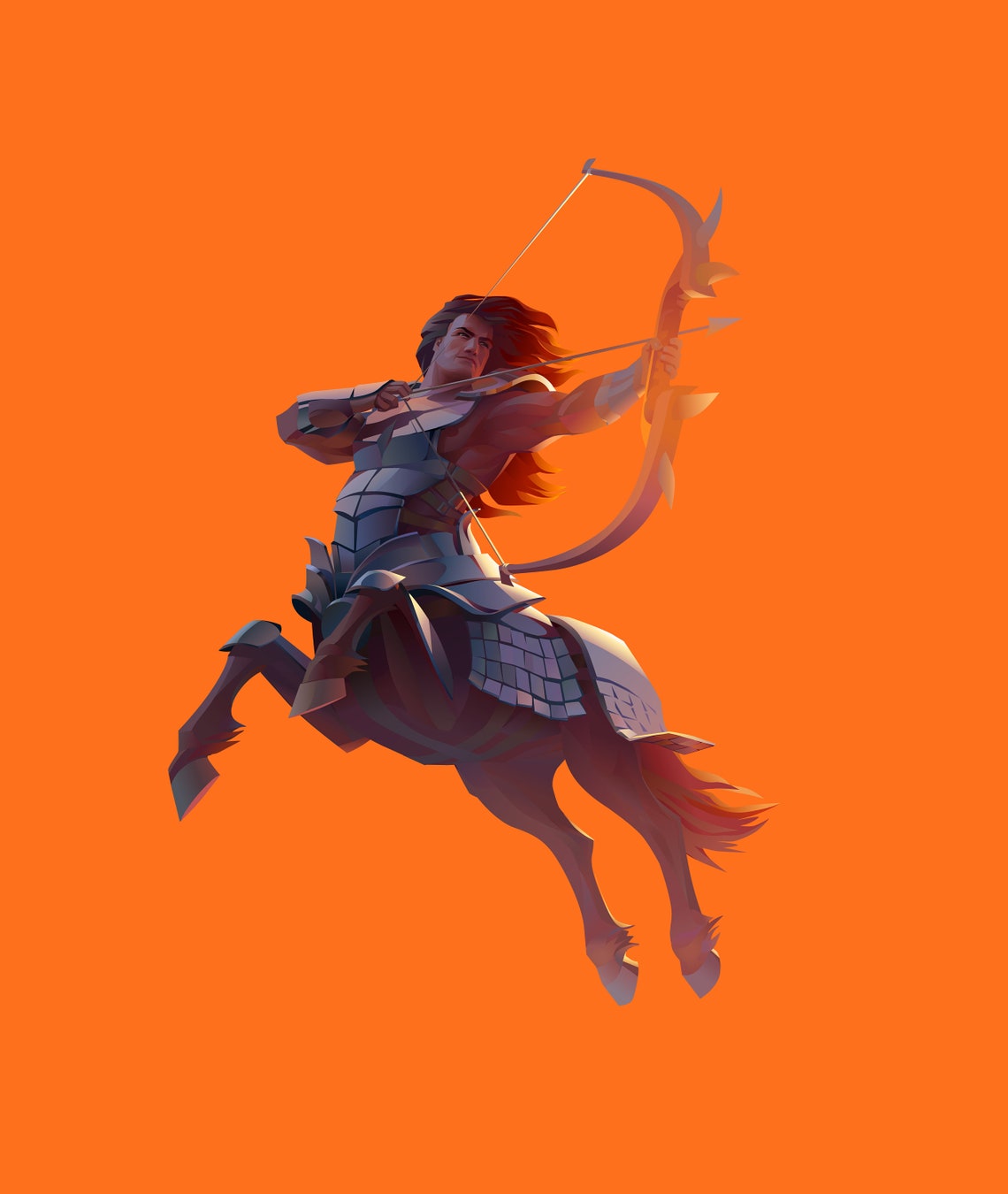 Sagittarius Poster. Centaur Vector. Fantasy Artwork. Ai, EPS Files - Etsy