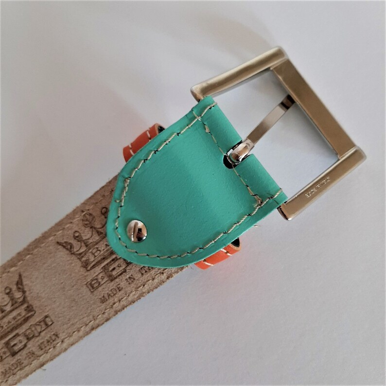 Hand-painted Leather Belt Handcrafted Genuine Leather Belts Multicolor ...