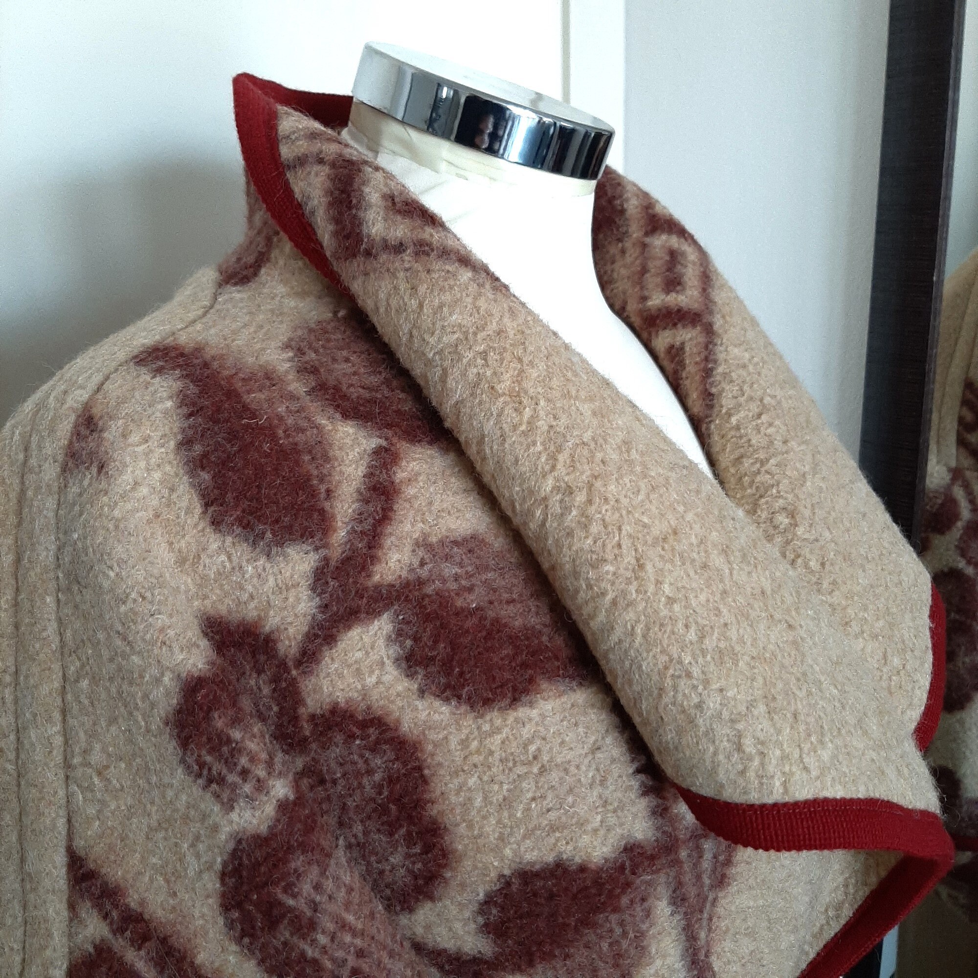 Handmade Wool Women Coat Italian Virgin Wool Long Coat Oversized Coat ...