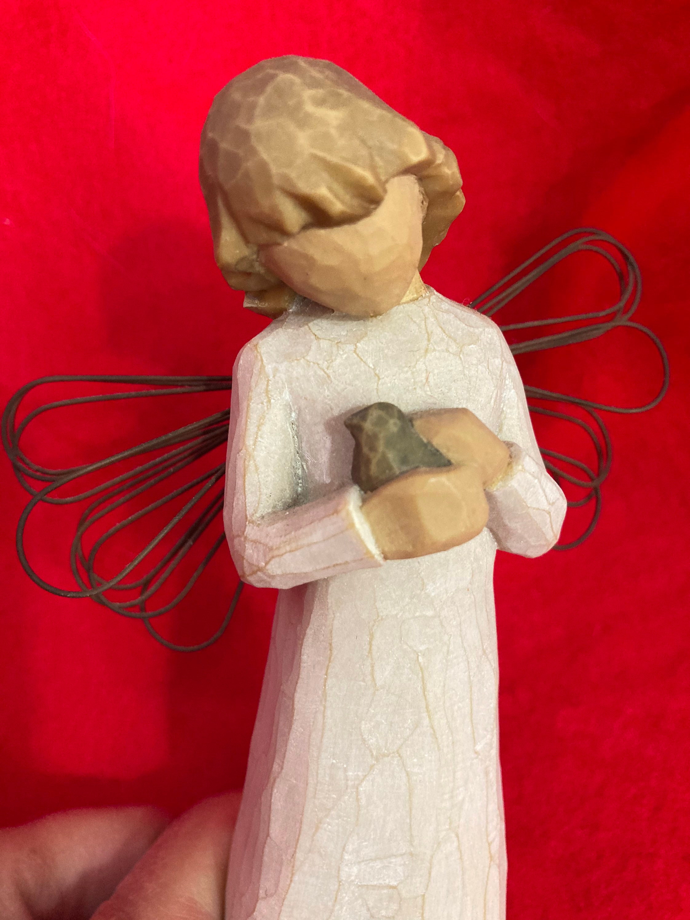 Willow Tree® Angel of Healing Angel Holding Bird Figurine | Etsy