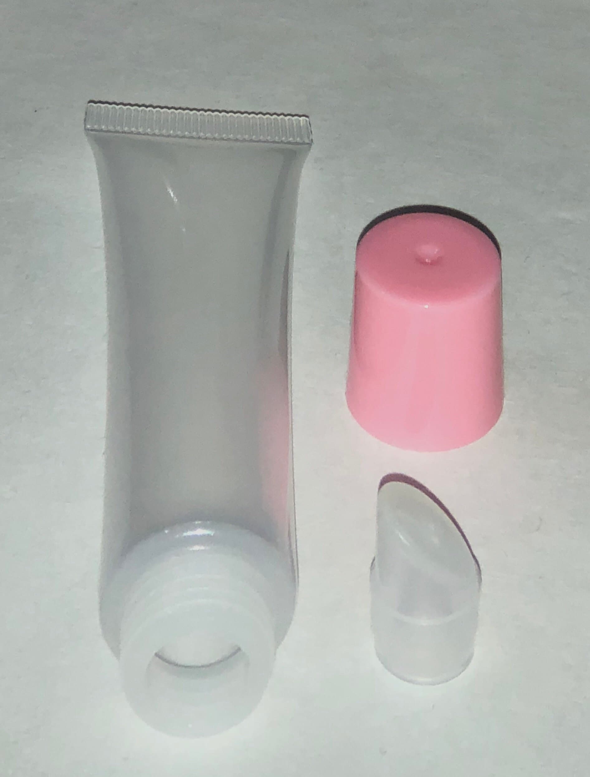 15 Ml Empty Squeeze Tubes With Pink Cap Lip Gloss Tubes - Etsy