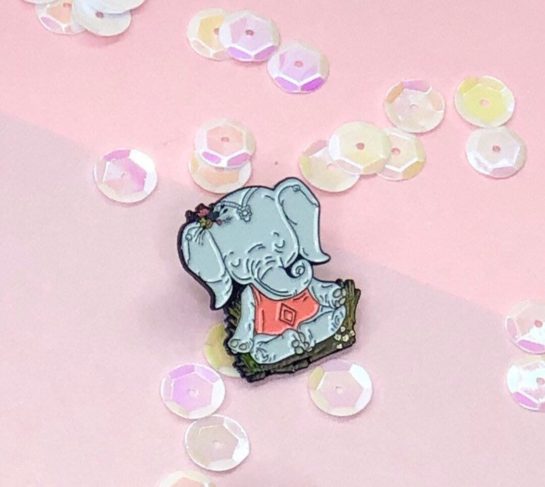 Meditating Yogi Elephant Enamel Pin | Badge Gift | Zen Pin | Cute ...