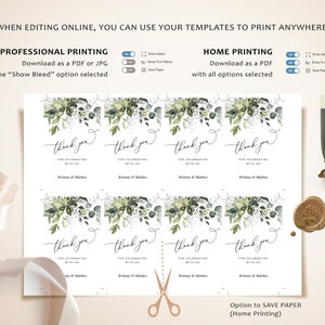 REESE - Boho Favor Tags Template, Bohemian Gift Tags, Greenery Gift ...