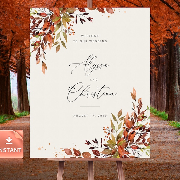 Fall Welcome Sign - Etsy